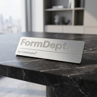 China A Popular Product For Custom Metal Nameplates With A Matte Silver Texture for sale