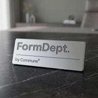 China A Popular Product For Custom Metal Nameplates With A Matte Silver Texture for sale