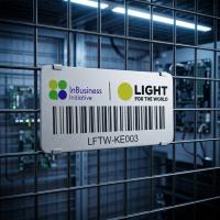 China Customized Metal Laser Bar Code Labels With A Silver Background And Aluminum Asset Tags Are Used For The Shelves for sale