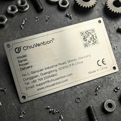 China High-Gloss Carved Aluminum Stainless Steel Engraved Embossed Nameplates Corrosion-Resistant Customized Metal Crafts for sale