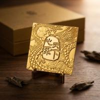 China Customized Metal Zinc Alloy Nameplate With Dragon Pattern Embossed High-end Gift Box Logo for sale