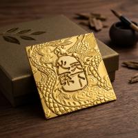 China Customized Metal Zinc Alloy Nameplate With Dragon Pattern Embossed High-end Gift Box Logo for sale