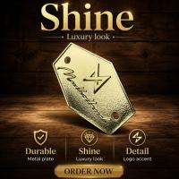 China Customized Metallic Zinc Alloy With Luxurious Golden Embossed Texture for sale