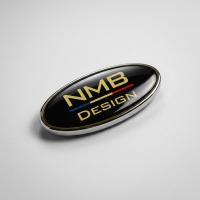 China Custom Fashion Zinc Alloy Durable Label Crystal Surface Metal Nameplate for Out Door Use for sale