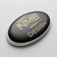 China Custom Fashion Zinc Alloy Durable Label Crystal Surface Metal Nameplate for Out Door Use for sale