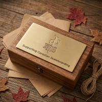 China Custom High‑Quality Brass Etched Sand‑Blasted Metal Nameplate for sale