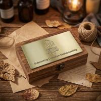 China Custom High‑Quality Brass Etched Sand‑Blasted Metal Nameplate for sale