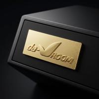 China Custom Electroplated Gold Embossed Zinc‑Alloy Metal Nameplate for sale