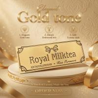 China Customized Zinc Alloy Nameplate Brand Set Showcases High-end Gift Box Applications for sale