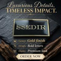 China Customized Metal Perfume Label With High-end Luxurious Logo And Metal Embossed Texture for sale