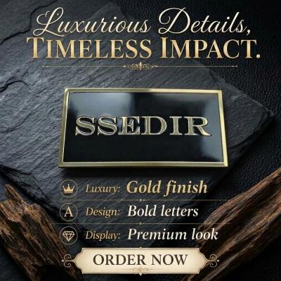 China Customized Metal Perfume Label With High-end Luxurious Logo And Metal Embossed Texture for sale