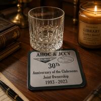 China Customized Silver Background Stainless Steel Commemorative Metal Coasters for sale
