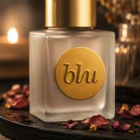 China Customize High-quality Aluminum Embossed Perfume Label With Gold Background for sale