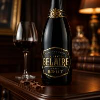 China Luxury Custom Black Background Gold Font Embossed Aluminum Wine Label With Pressure Arc for sale