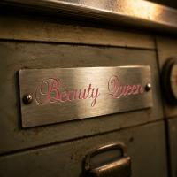 China Custom Etched Stainless Steel Nameplate Filled With Pink Paint With Mounting Holes for sale