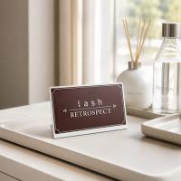 China Black Custom Made Metal Name Plates Durable Office Desk Name Plate Lightweight for sale