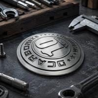 China Customized Three-dimensional Logo Design For Zinc Alloy Metal Nameplates for sale