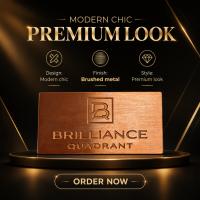 China Custom Red Copper Brushed Logo Label Metal Engraved Letters Nameplate for Jewelry Boxes for sale