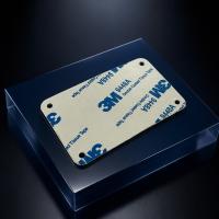 China Customized Metal Brush Durable Nameplate Industrial Aluminum Printing Nameplate with 4 Holes for sale