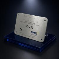China Customized Metal Brush Durable Nameplate Industrial Aluminum Printing Nameplate with 4 Holes for sale