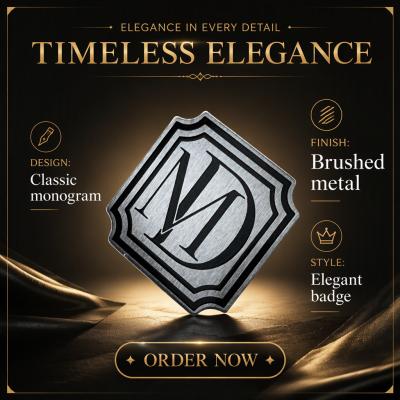 China Custom Etching logo Debossed Label Lacquer Black Paint Brush Aluminum Nameplate with Adhesive for sale