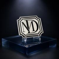 China Custom Etching logo Debossed Label Lacquer Black Paint Brush Aluminum Nameplate with Adhesive for sale