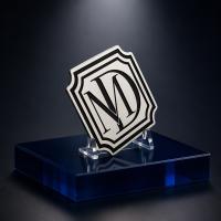 China Custom Etching logo Debossed Label Lacquer Black Paint Brush Aluminum Nameplate with Adhesive for sale