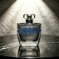 China Custom Luxury Matte Black Perfume Bottle with Metal Label Embossed Logo Nameplate for sale