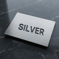 China Custom Debossed Aluminium Stickers Label Brand Metal Logo Self Adhesive Tag for Door&Desk for sale