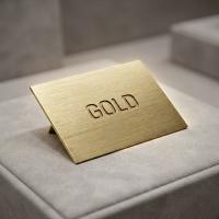 China China Factory Custom Nameplate Aluminum Logo Sticker Printing Plate Brushed Metal Tag Sign for sale