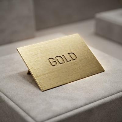 China China Factory Custom Nameplate Aluminum Logo Sticker Printing Plate Brushed Metal Tag Sign for sale