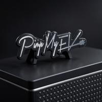 China Embossed Aluminum Nameplate | New Energy Automobile Decorative Nameplate for sale