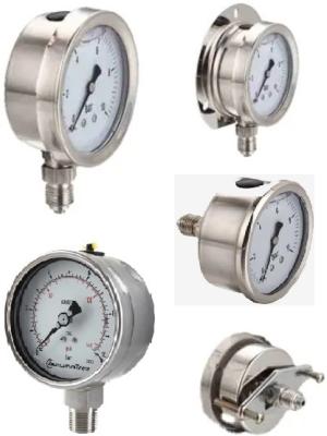 China Stainless Steel Pressure Gauge with 1600 bar Range and IP65 Protection for Industrial Use for sale