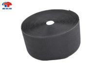 China Black Nylon Sew On Hook and Loop Tape 25mm x 25m Roll Heavy Duty Heat Resistant for sale