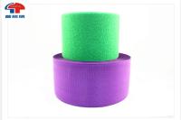 China Green Nylon Sew On Hook and Loop Tape Strong Sticky 135mm Width for sale