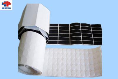 China Rubber Sticky Back Dots 25mm Removable Hook and Loop Tape Kiss Cut Squares for sale