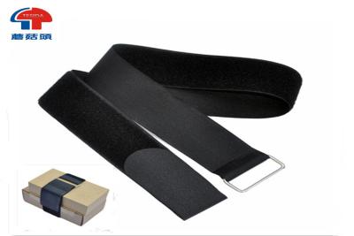 China Large Loop Strap Fastener with Metal Buckle Hook and Loop Cinch Straps 50mm x 220mm for sale