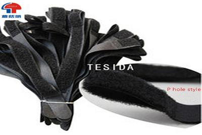China Reusable Nylon Hook and Loop Cable Ties 16mm x 150mm Adjustable Straps with Buckle for sale