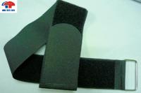 China Heavy Duty Elastic Hook and Loop Strap Belt with Buckle 25mm x 580mm Eco Friendly for sale