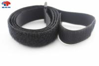 China Black Nylon Hook And Loop Cinch Straps Heavy Duty With High Strength for sale