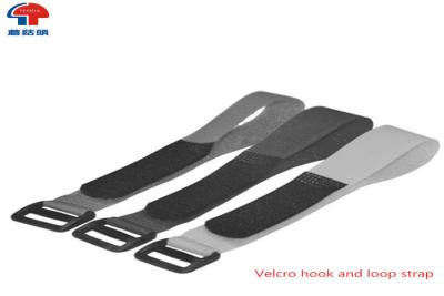China Industrial Grade Hook and Loop Cinch Straps with D-Ring 30mm x 300mm Nylon for sale