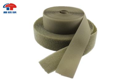China Nylon Padded Straps Double Sided Hook and Loop Self Adhesive Beige 50mm Width 27.5 Yards for sale