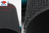 China Adhesive Backed Mushroom Hook Loop Tape 50m Roll Strong Peel Strength Nylon Black for sale