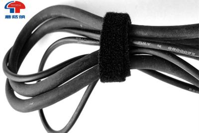China Nylon Double Sided Tape 13mm x 25m Back to Back Cable Wrap Black Green for sale