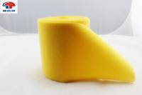 China Yellow Nylon Loop Fabric 100mm Width Soft Brushed Medical Grade 25m Roll for sale