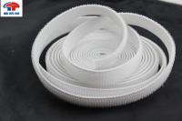 China Reusable Elastic Loop Straps 25mm Width Nylon Polyester White Custom Length for sale