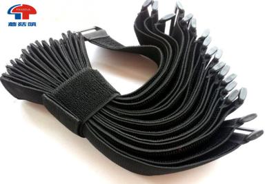 China High Strength Elastic Hook and Loop Strap Quick Release Cable Ties with Buckle 20mm x 220mm for sale