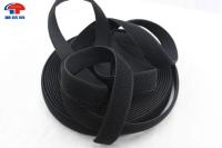 China 1 Inch Elasticated Straps Elastic Webbing Unnapped Hook Loop Tape 25m Rolls OEM for sale