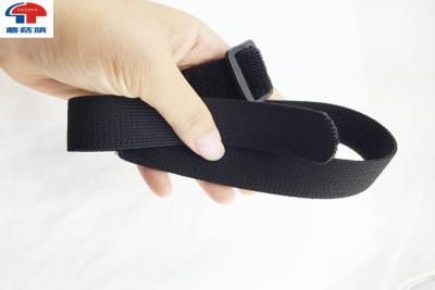 China Elastic Hook and Loop Straps with Buckle 25mm Width Custom Length Nylon Self Stick Fastener Tape for sale