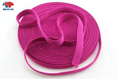 China Custom Elastic Hook and Loop Strap 10mm to 110mm Width Nylon Polyester for sale
